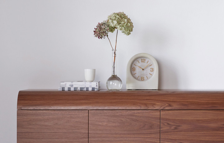 Modern sideboard in walnut - design by Ronald Knol